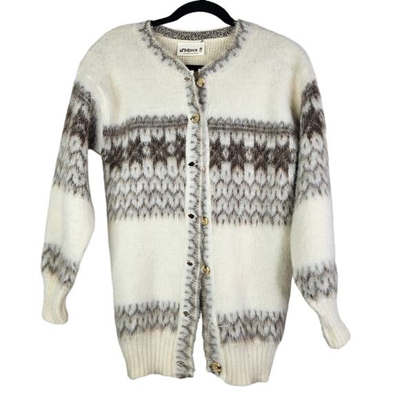 Icelandica | Sweaters | Vintage Icelandic S Fuzzy Cardigan Sweater ...